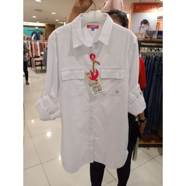 Jual kemeja putih wanita cardinal girl | Shopee Indonesia