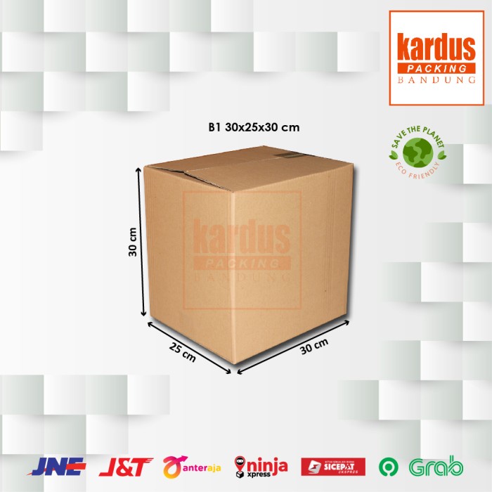 Jual Kardus Box Karton Dus Kotak Packing Helm Sembako Polos Uk 30x25x30 ...