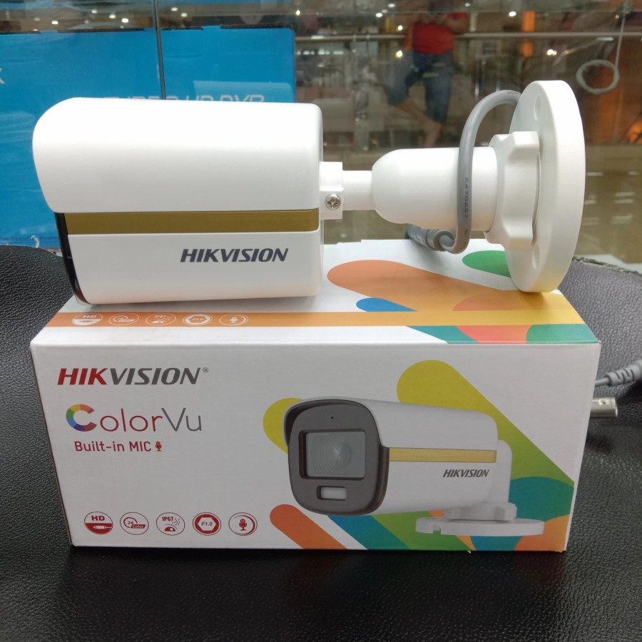 Jual Kamera Cctv Outdoor Hikvision 2mp ColorVu DS-2CE10DF3T-PFS Built ...