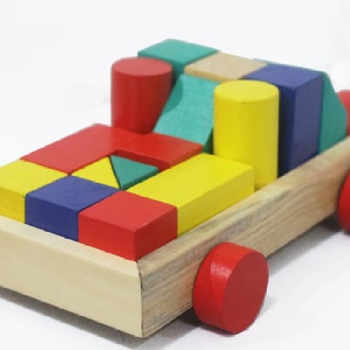 Jual Mainan Anak Kayu Edukasi / Edukatif - Balok Bangun Truk | Shopee ...