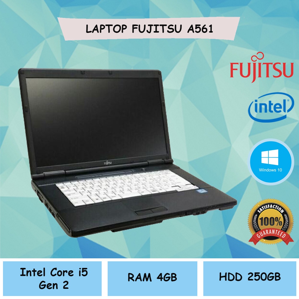 Jual Laptop Fujitsu A561 Core i5 Gen 2 Ram 4GB HDD 250GB Bekas Mulus ...