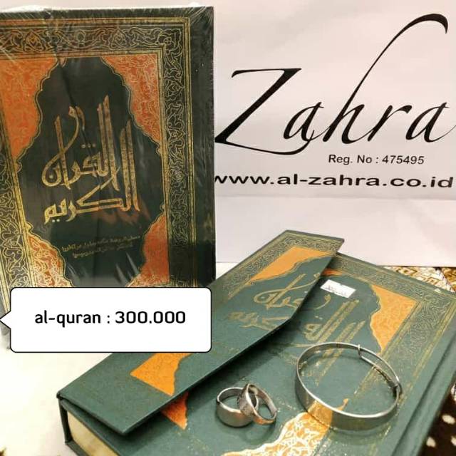Jual kitab al-quran AL-ZAHRA sekumpul kertas perada | Shopee Indonesia