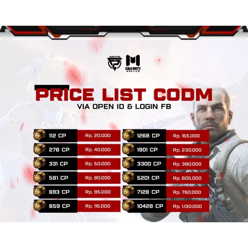 Jual PAKET SULTAN CP CODM - TOP UP CALL OF DUTY MOBILE | Shopee Indonesia