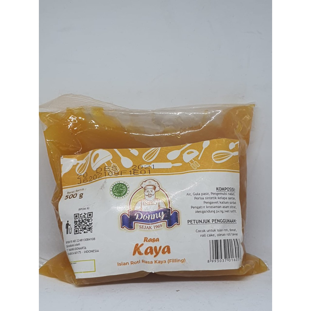 Jual PROMO DONNY SARIKAYA 500GR - ISIAN ROTI FILLING SRIKAYA - SELAI ...