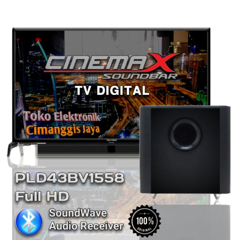 Jual TV LED POLYTRON 43 INCH DIGITAL | Shopee Indonesia