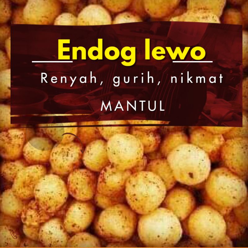 Jual ENDOG LEWO 500gram Emplod Cimol Kering | Shopee Indonesia