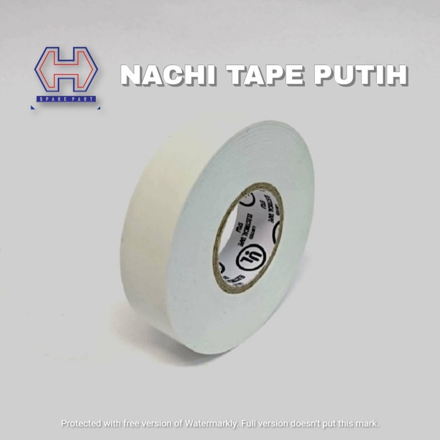 Jual ISOLASI LAKBAN NACHI PUTIH / NACHI TAPE WARNA PUTIH | Shopee Indonesia