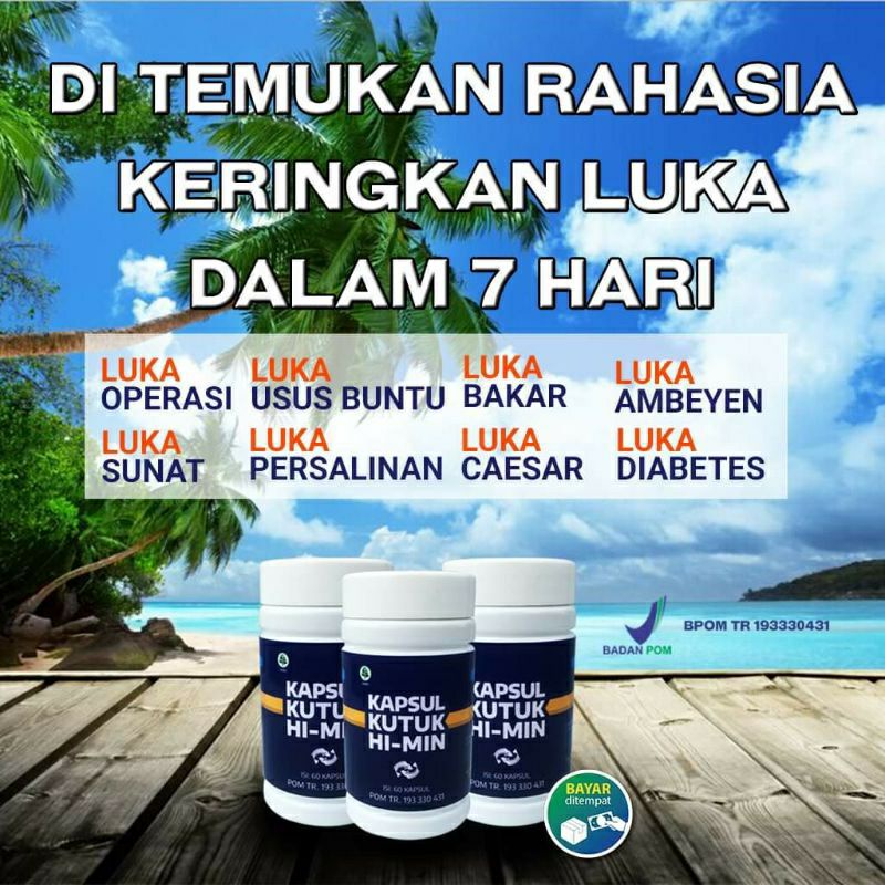 Jual Obat Pengering Luka Herbal Alami KAPSUL KUTUK HI-MIN Ekstrak ...