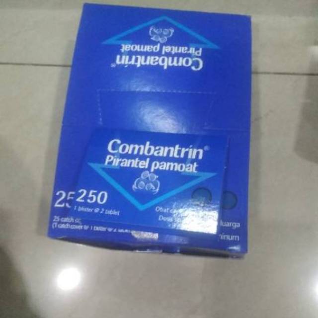 Jual Combantrin Pirantel pamoat obat cacing tablet isi 2pcs | Shopee ...