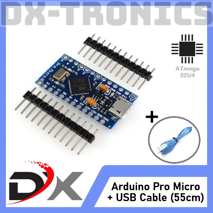 Jual Arduino Pro Micro ATMega32U4 5v 16MHz Promicro + USB Cable ...