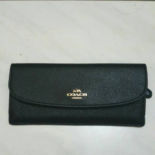 Jual Coach embossed texture soft wallet | Shopee Indonesia