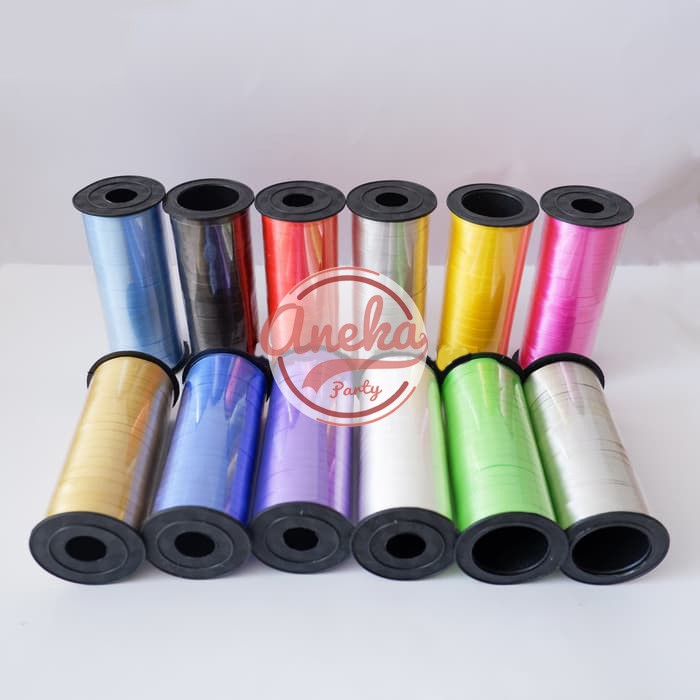 Jual pita balon riborn / pita ribon mix / pita balon helium / pita ...