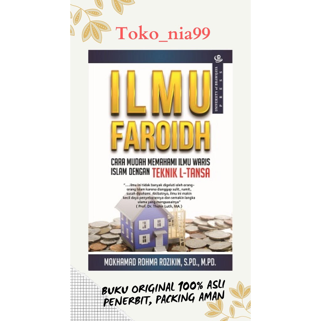 Jual Ilmu Faroidh (CARA MUDAH MEMAHAMI ILMU WARIS ISLAM DENGAN TEKNIK l ...