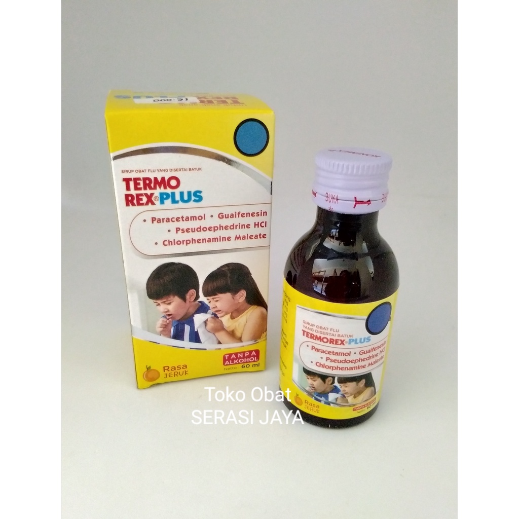 Jual TERMOREX PLUS PARACETAMOL 60ML RASA JERUK PILEK & PEREDA PANAS ...