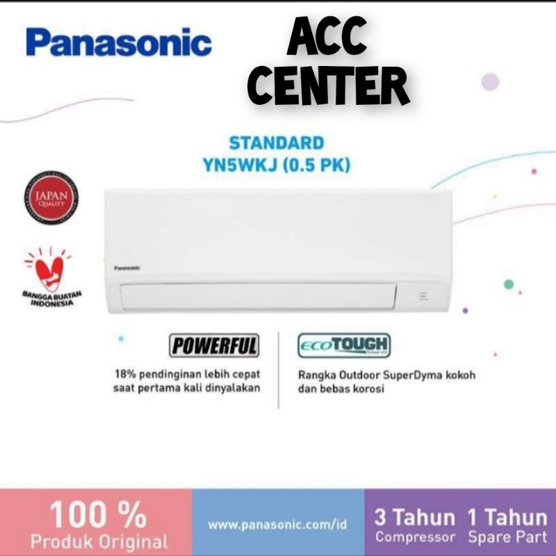 Jual AC PANASONIC CU - YN5WKJ ½PK ( unitnya saja ) | Shopee Indonesia