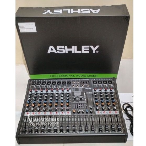 Jual Mixer ASHLEY Audio Pro12 12 Chanel Efek Digital Reverb 99 DSP USB ...
