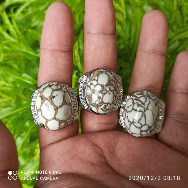 Jual CINCIN BATU AKIK NOGO PUTIH (S) | Shopee Indonesia