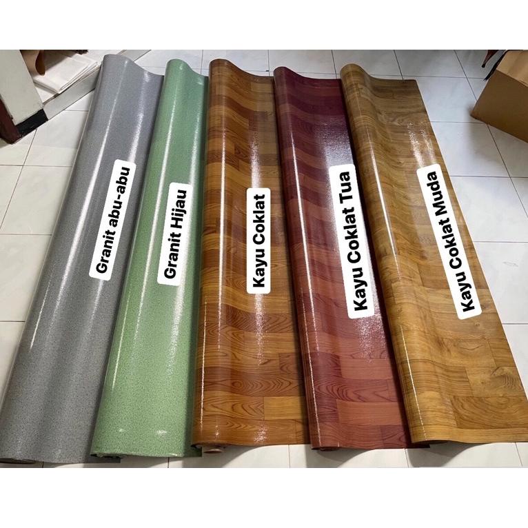 Jual [DISCOUNT JKS42] KARPET VINYL LANTAI IMPORT MOTIF KAYU / MARMER ...