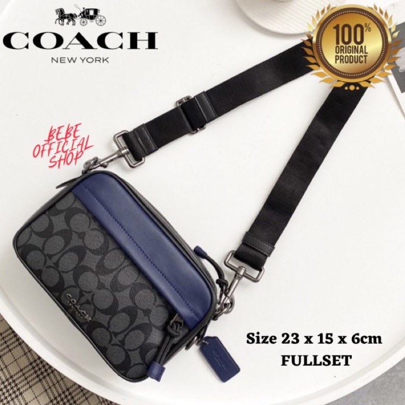 Jual [ORIGINAL] COACH Graham Crossbody In Colorblock Signature Canvas ...