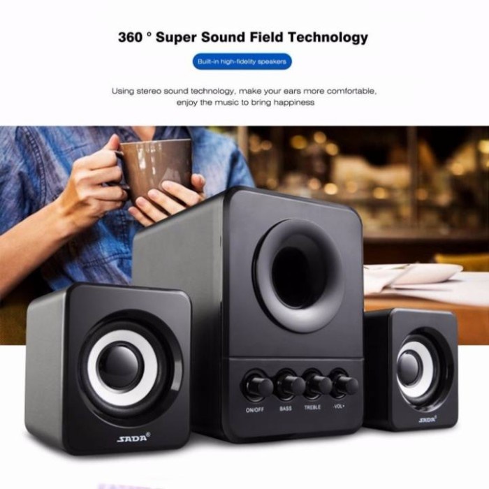 Jual Speaker Aktif speker Laptop Spiker Pc Komputer Hp Subwoofer Bass ...