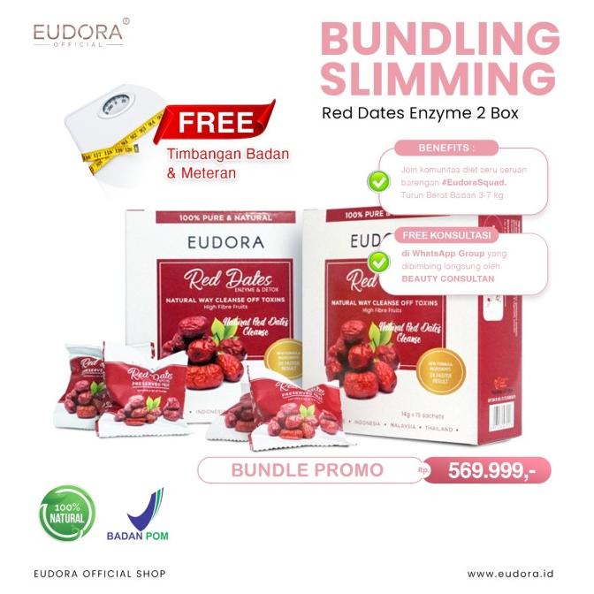 Jual Eudora - BUNDLING PROMO 2 BOX Red Dates Free Timbangan Meteran ...