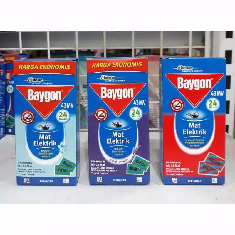 Jual BAYGON MAT ELEKTRIK REFILL 24 & 48 MAT / OBAT NYAMUK ELEKTRIK / ANTI NYAMUK | Shopee Indonesia