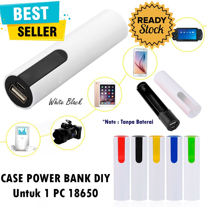 Jual Case Power Bank DIY Untuk 1Pcs 18650 Powerbank Exchangeable Cell ...