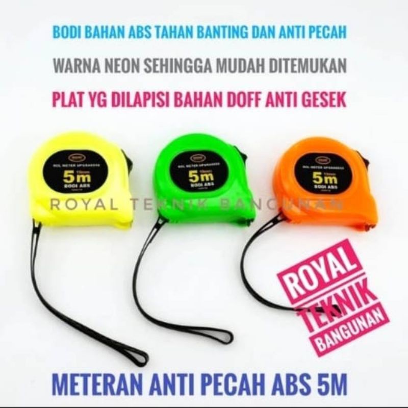 Jual Meteran ukur p 5m hioshi | Shopee Indonesia