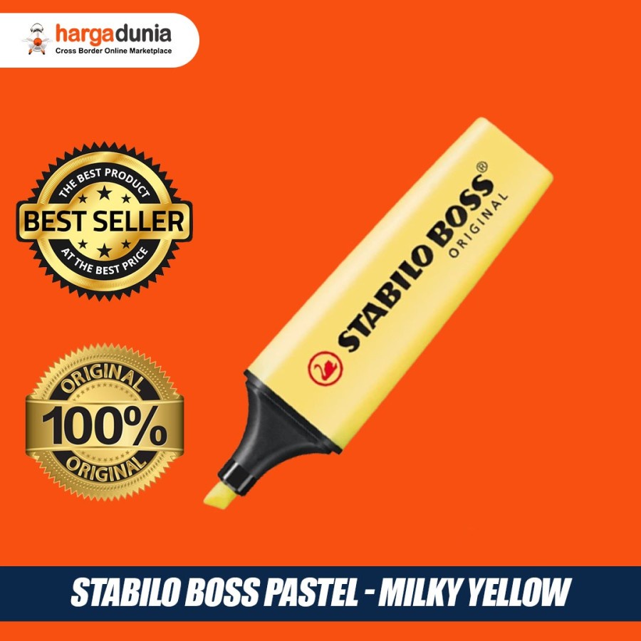Jual STABILO BOSS PASTEL Milky Yellow | Shopee Indonesia