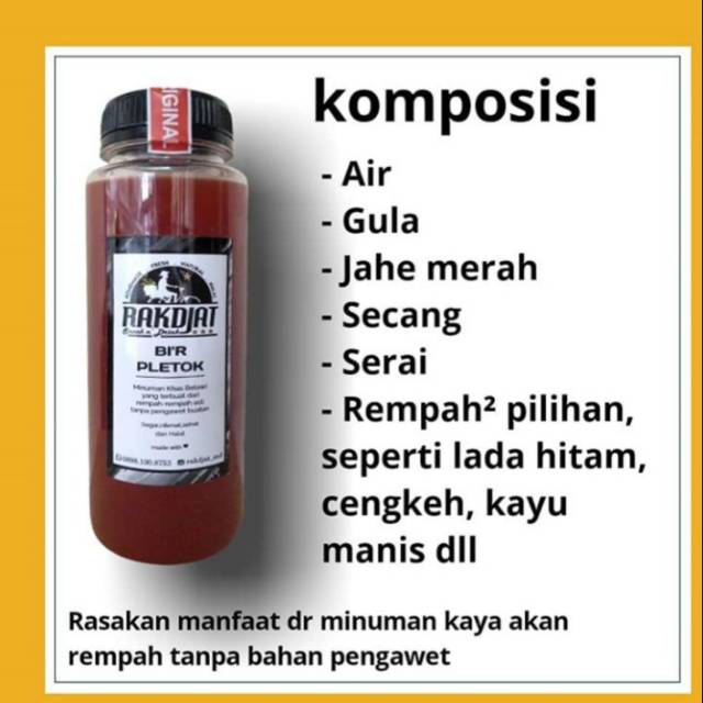 Jual Bir pletok khas betawi | Shopee Indonesia