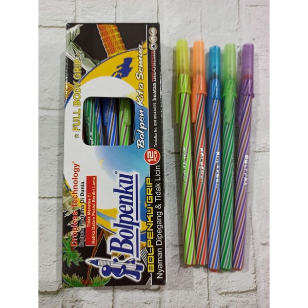 Jual Bulpen ulir murah/ isi 12pc/ Bolpenku Grip | Shopee Indonesia