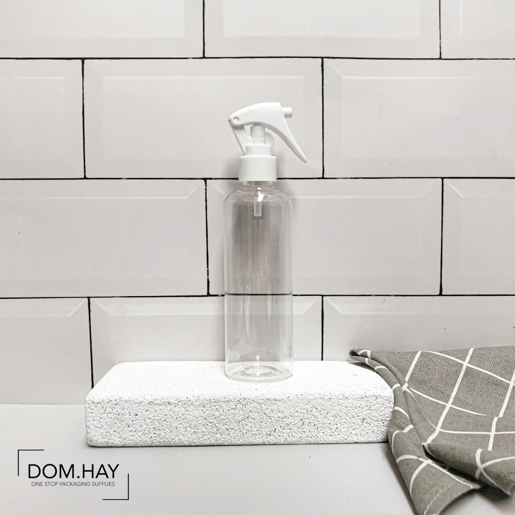 Jual Botol Trigger Spray Putih 250ml Plastik PET Botol Semprot Tanaman Handsanitizer ...