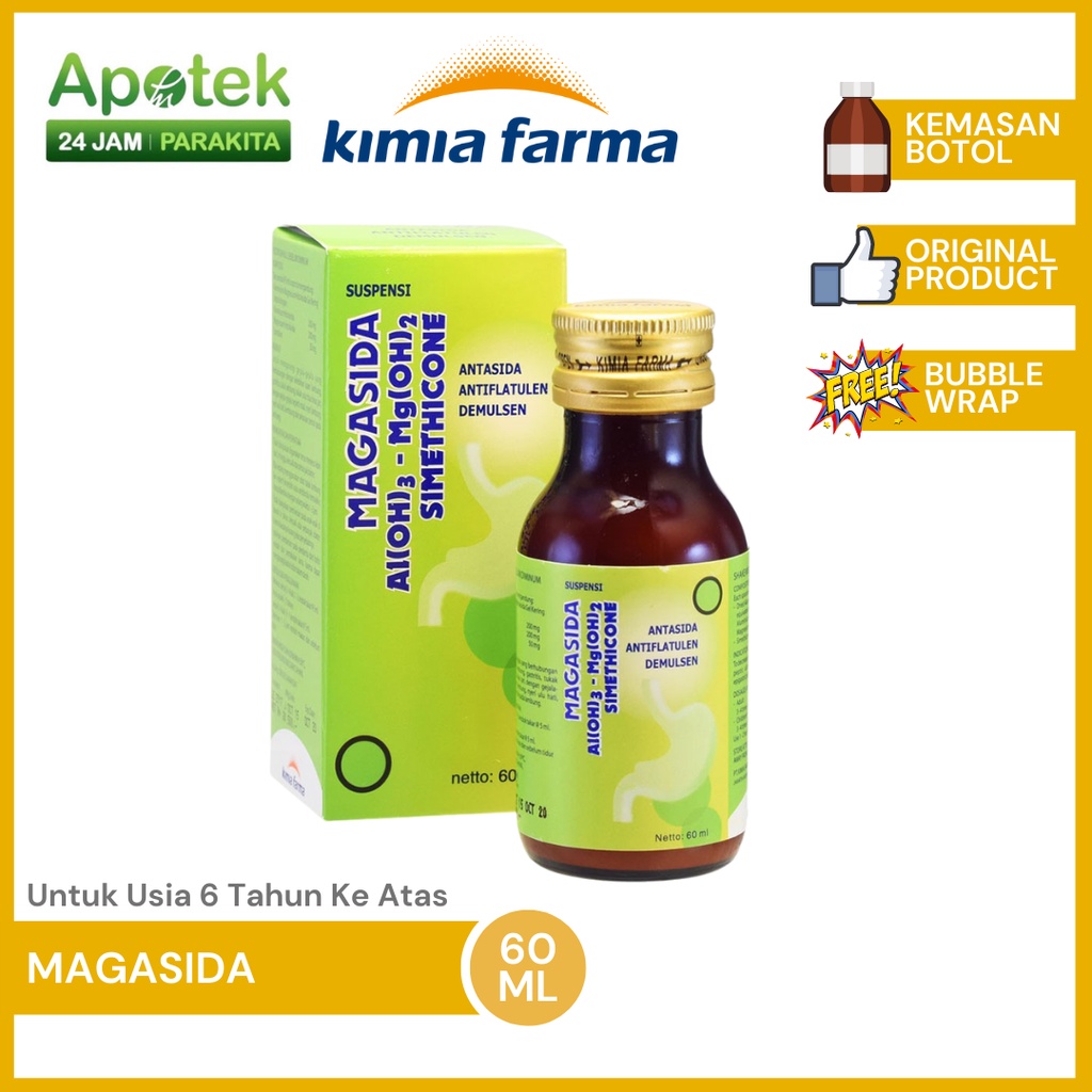 Jual Magasida Tablet/ Sirup 60 ML Untuk Usia 6 Tahun Ke Atas Untuk Maag ...