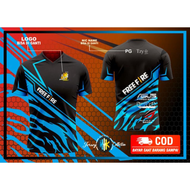 Jual JERSEY BAJU KAOS GAMING FREE FIRE NEW / GUILD FREE FIRE MURAH ...