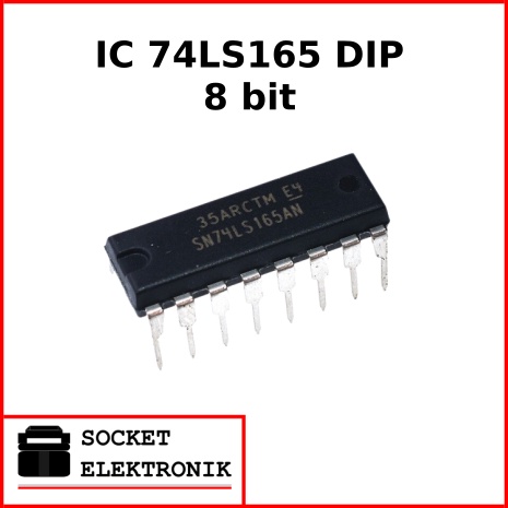 Jual IC 74LS165 74HC165 DIP 8 bit parallel to serial shift register | Shopee Indonesia