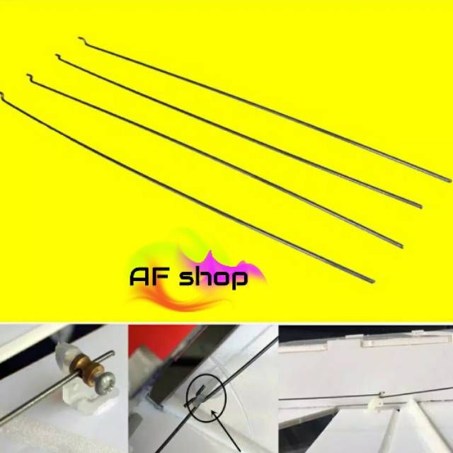 Jual 18cm 1.2mm Z-type Steel Wire Push Rod For SU27 KT Board RC ...