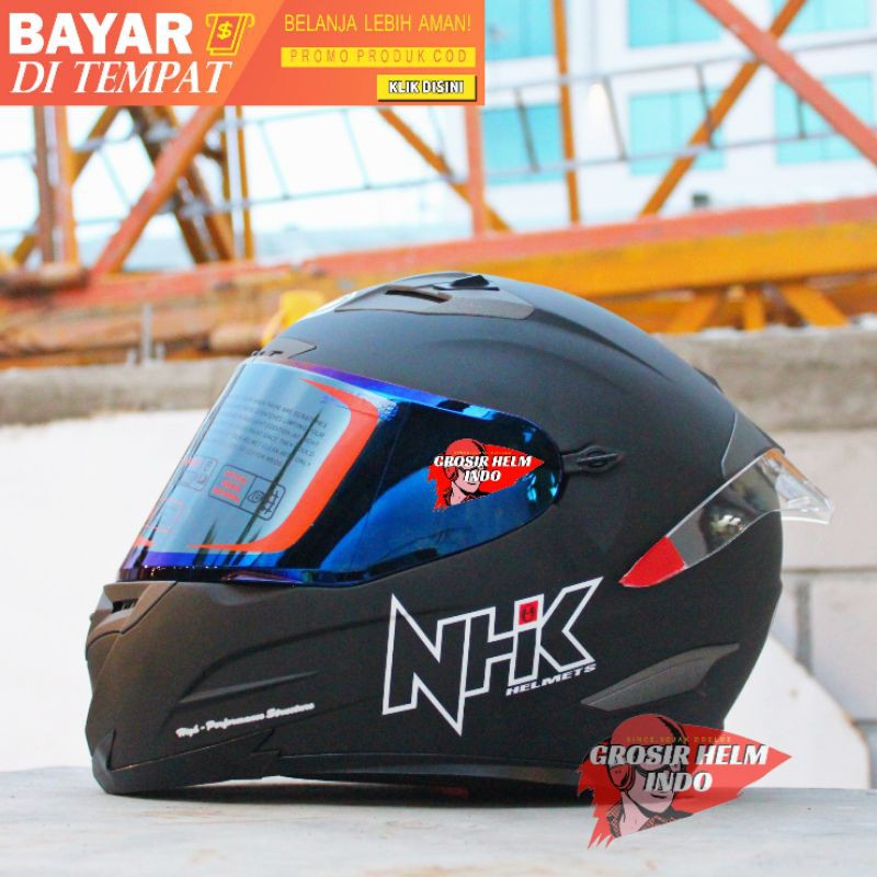 Jual HELM NHK RX9 BLACKDOFF PAKET GANTENG SOLID ORIGINAL_NHK RX9 HITAM ...