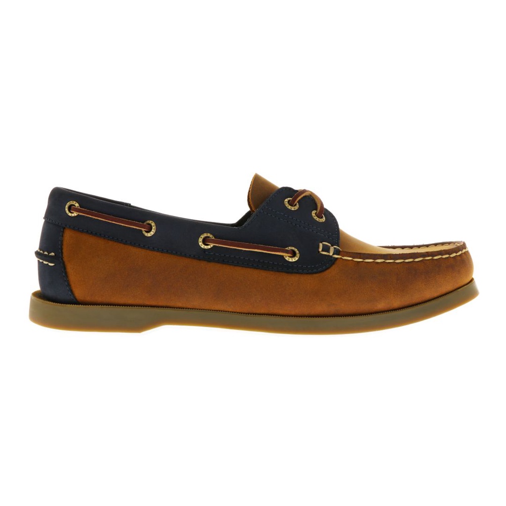 Jual Andre Anthony Kapuas "Sand/Navy" Men 2 Eyelet Classic Boat Shoes ...