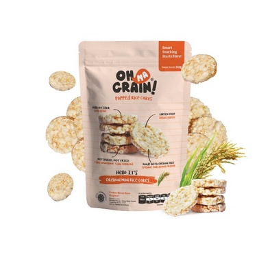 Jual Oh Ma Grain OHMAGRAIN Keripik Beras Organic Popped Rice Crackers ...