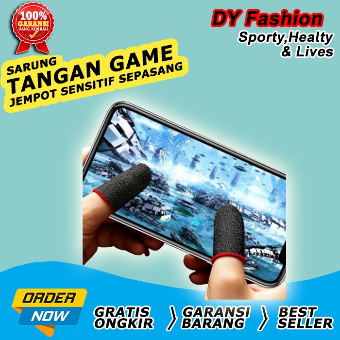 Jual Sarung tangan game jempol touch screen 2pcs SP216 gaming jari ...