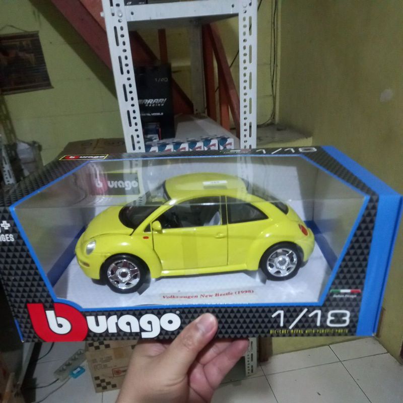 Jual diecast miniatur mobil vw volkswagen beetle 1:18 burago | Shopee ...