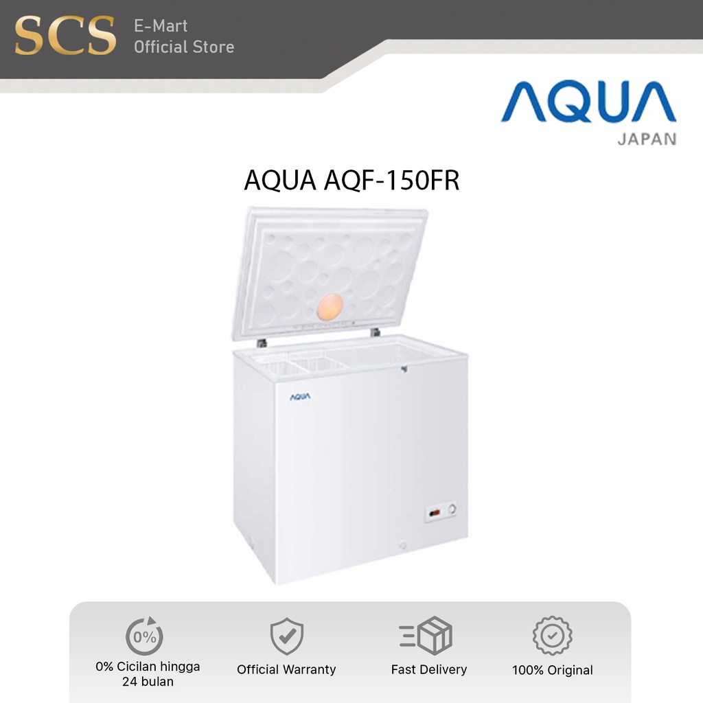 Jual AQUA Chest Freezer AQF-150FR | 146 Liter | AQF 150FR | Shopee ...