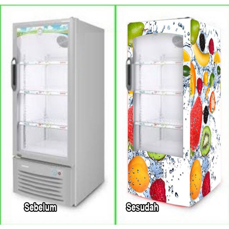 Jual Stiker showcase full body motif buah | Shopee Indonesia