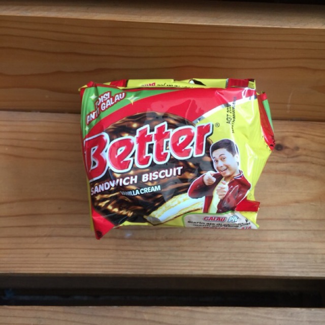 Jual Better Sandwich Biscuit Renceng (22gr x 10pcs) | Shopee Indonesia
