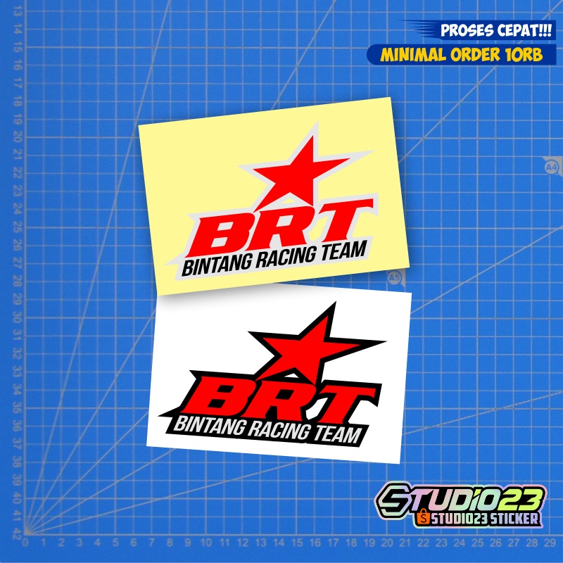 Jual Stiker BRT Bintang Racing Team Cutting Sticker | Shopee Indonesia