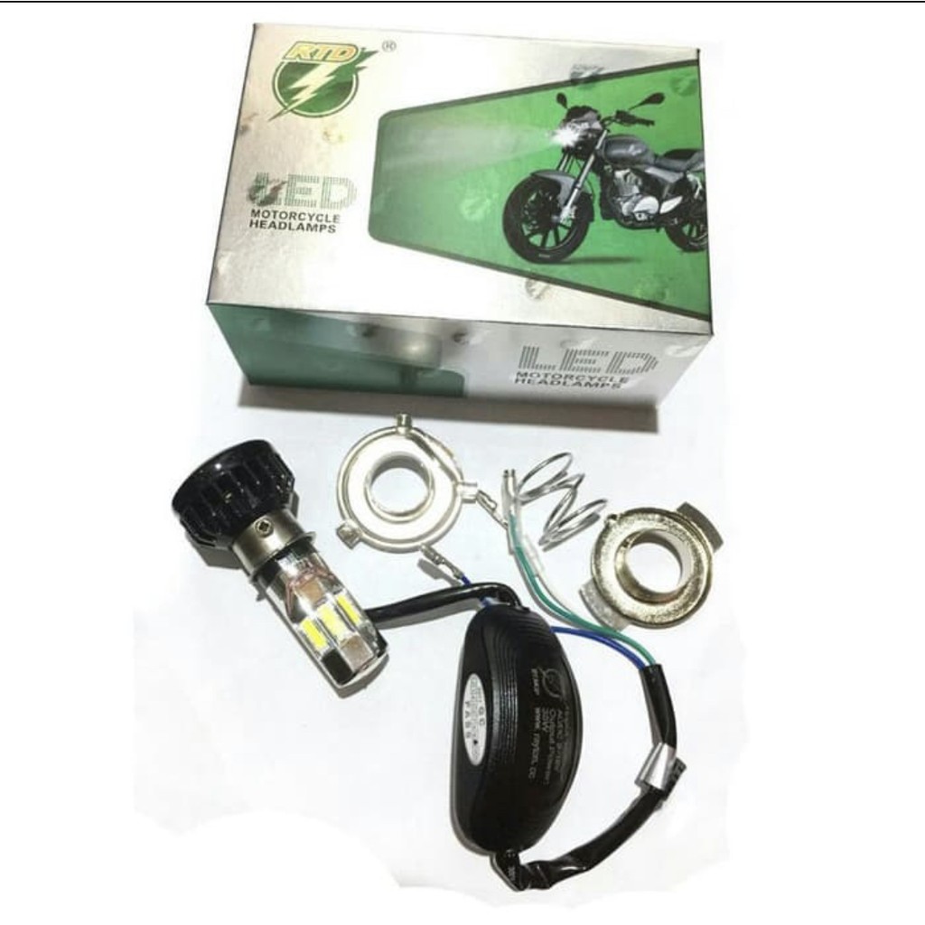 Jual LAMPU LED 6 SISI MERK RTD ORIGINAL | LAMPU LED MOTOR H6 H4 AC DC ...