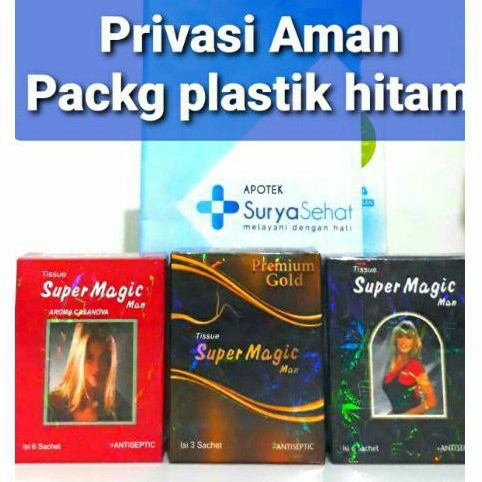 Jual Tissue Super Magic Man isi 3 atau 6 sachet - Tissue Magic - Tisu ...