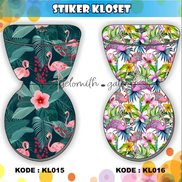 Jual STICKER CLOSET FULL BODY MOTIF FLAMINGO - PENUTUP CLOSET MOTIF ...