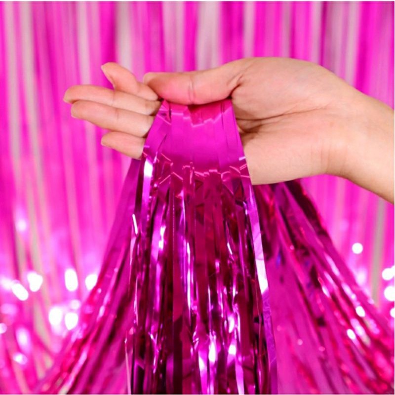 Jual Tirai foil ulang tahun taun happy birthday slinger curtain foil ...