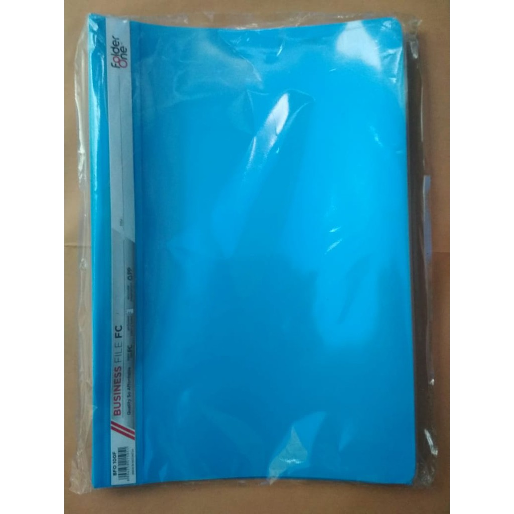 Jual BUSINESS FILE - MAP PLASTIK FOLIO FOLDER ONE BIRU | Shopee Indonesia